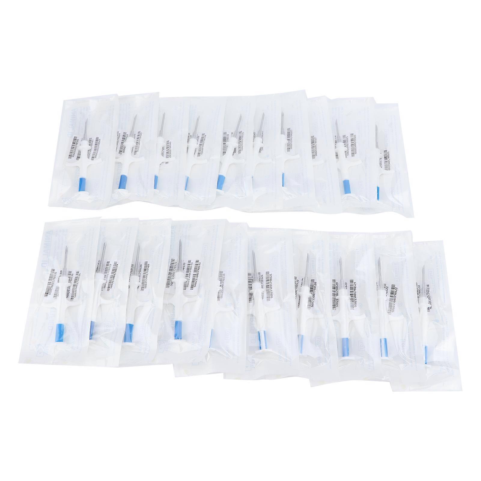 20pcs Animal Microchips Implanted RFID Electronic Tag with Syringe for ...