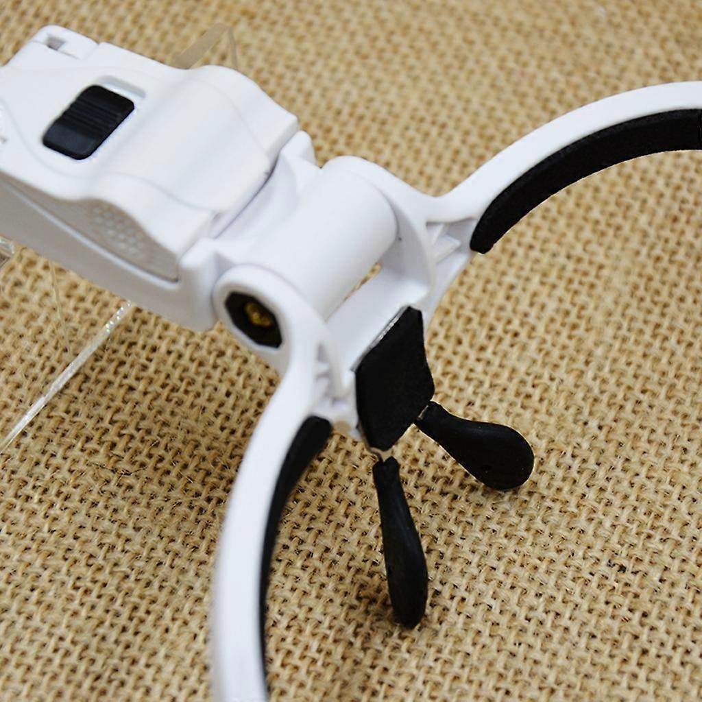 Head Mount Magnifying Glass with Led Professional Jewelers Loupe Repair ...