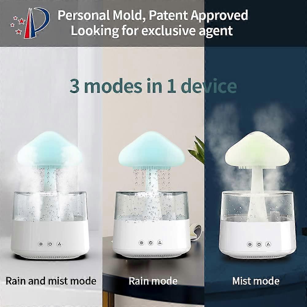 Humidifier for Bedroom, Cloud Rain Humidifier, Children's Room, 7 ...