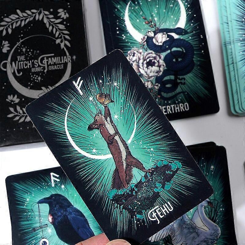 Witch's Familiar Runic Oracle 24 Card Indie Tarot Deck Runes Rune Cards ...