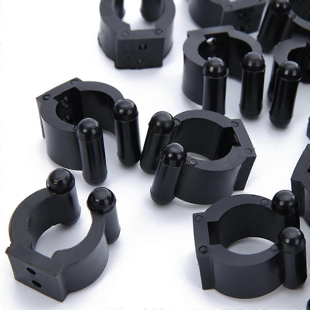 2Pcs Billiard Cue Wall Mount Clamp Fish Rod Storage Holder Plastic Clip ...