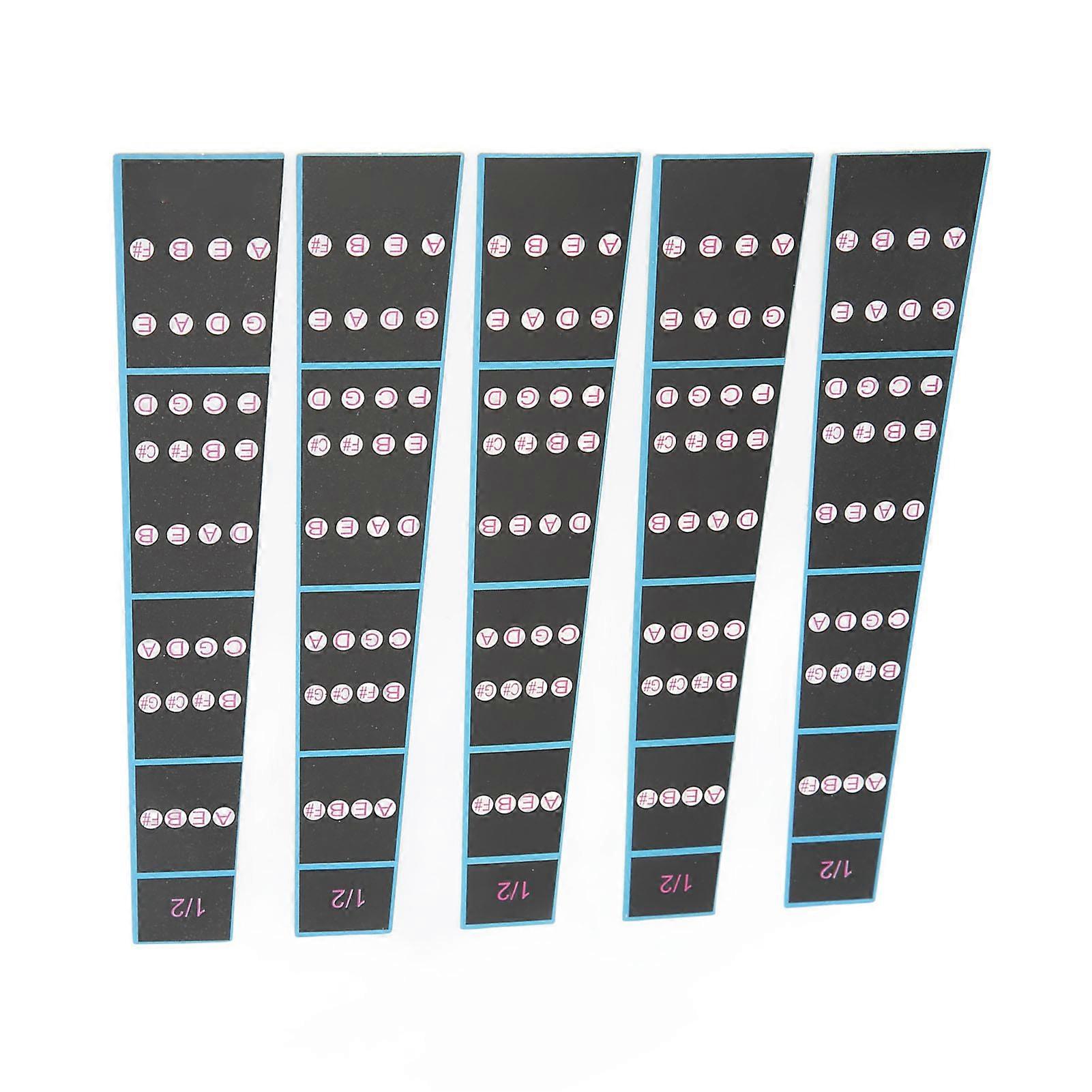 5Pcs Violin Fingerboard Sticker Paper Finger Guide Fretboard Marker ...