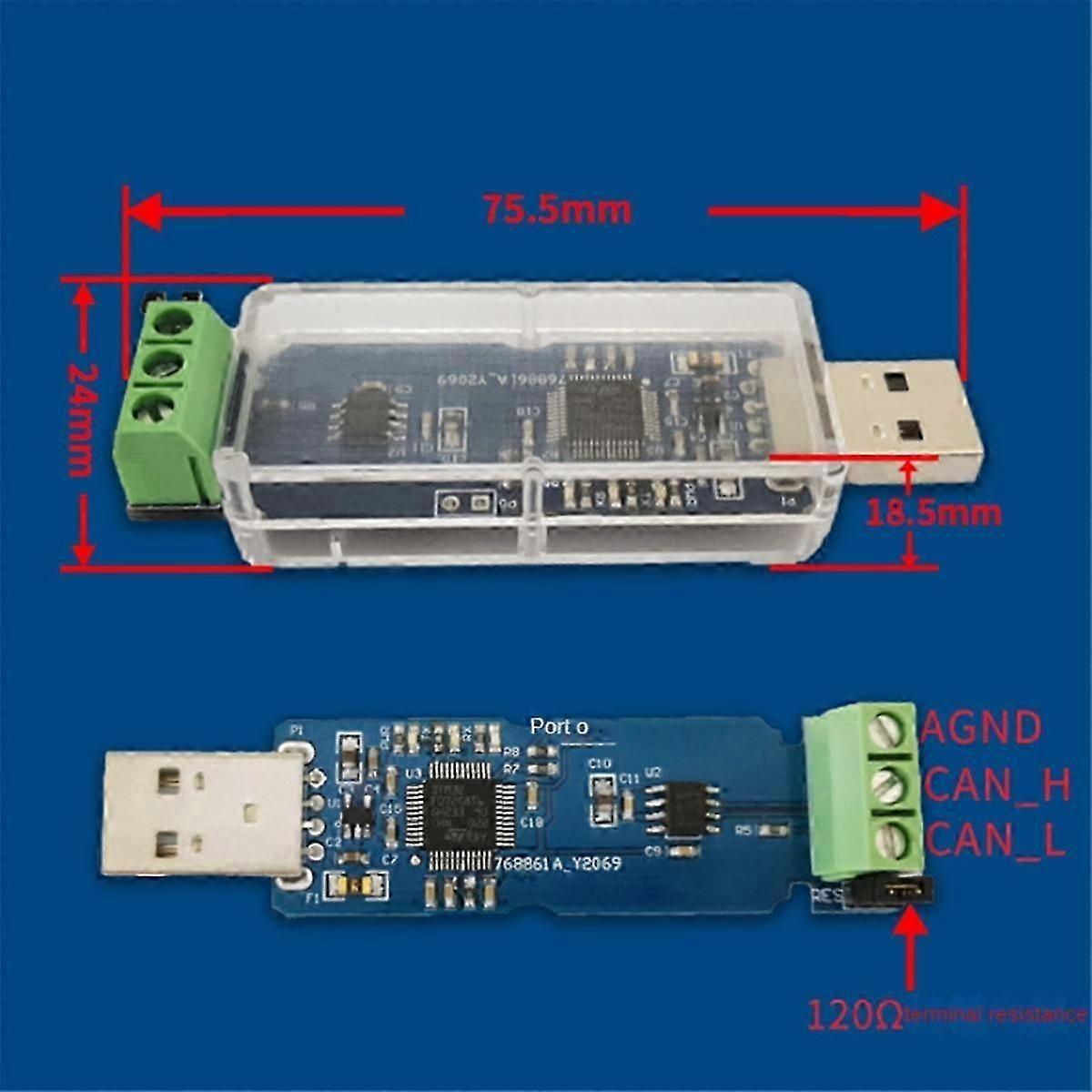 Canable Usb To Can Module Can Debug Adapter Can Bus Analyzer Debugging Assistant Non Isolated