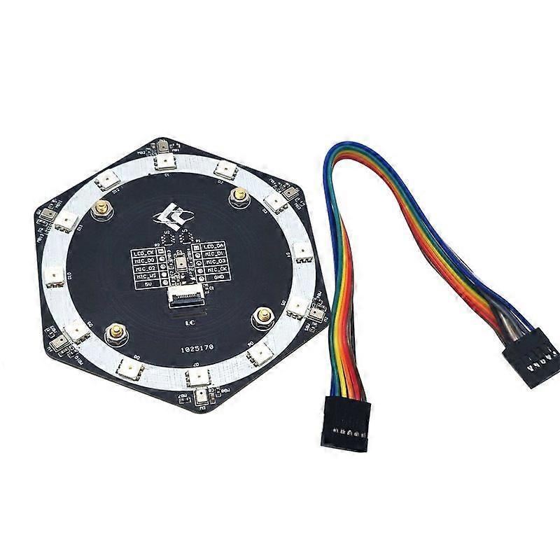 6+1 I2S Microphone Array Module Voice Recognition Programable RGB LED Display K210 Development ...