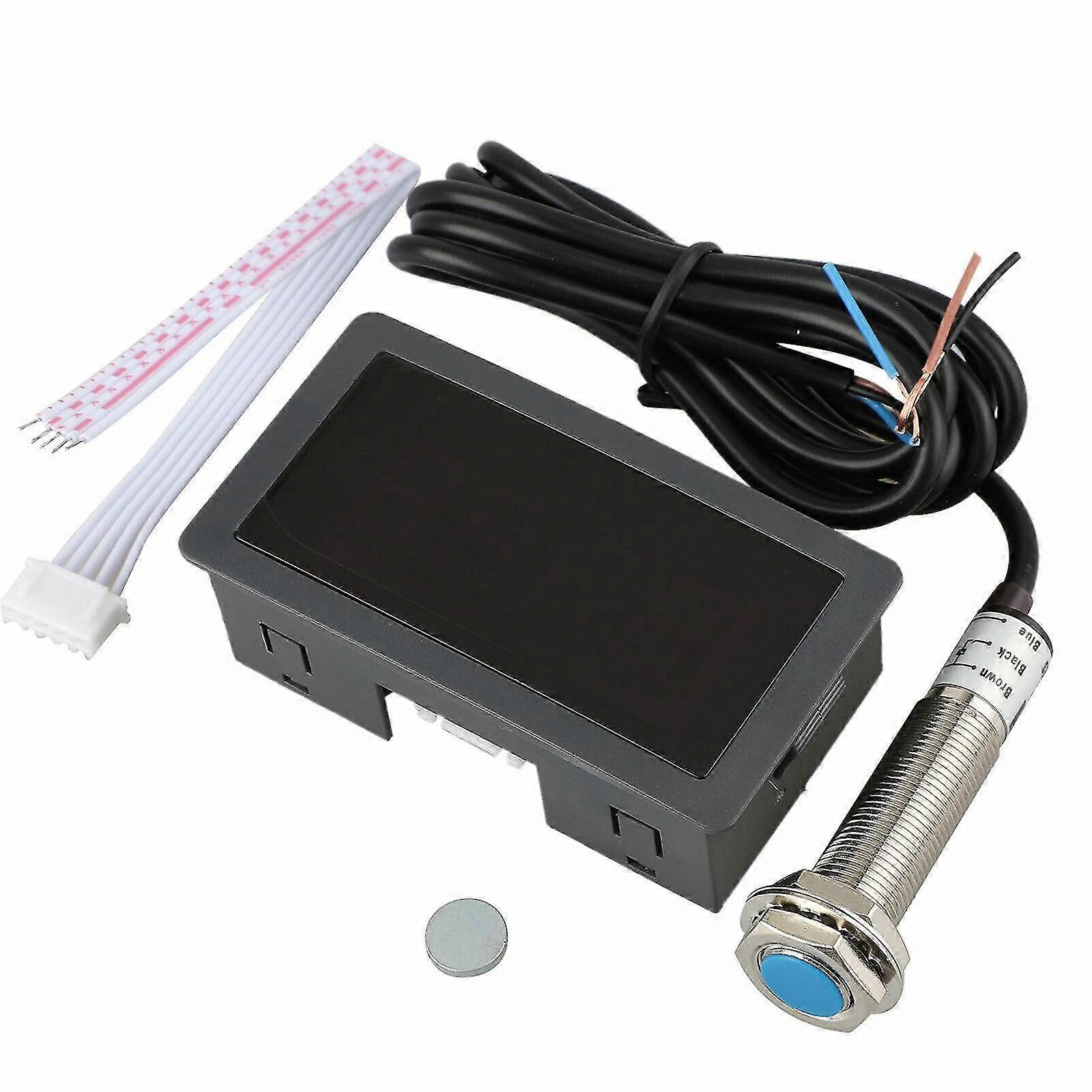 4 Digital Led Tachometer Rpm Speed Meter + Hall Proximity Switch Sensor ...