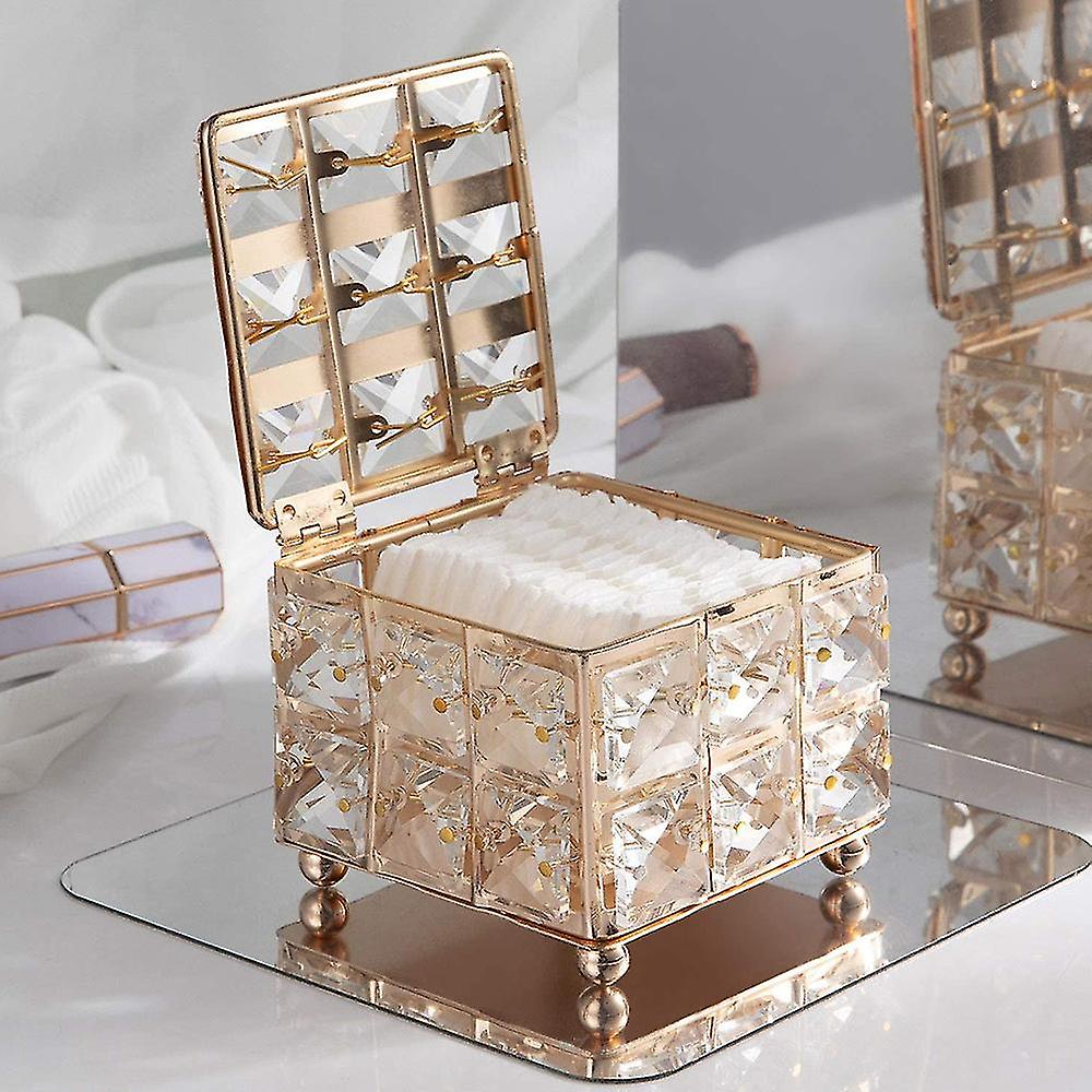 Piao Crystal Cosmetic Storage Container, Small Cosmetic Box With Lid ...