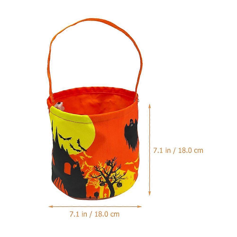 Halloween Bucket Candy Treat Container Lighted Portable Treat Bucket ...