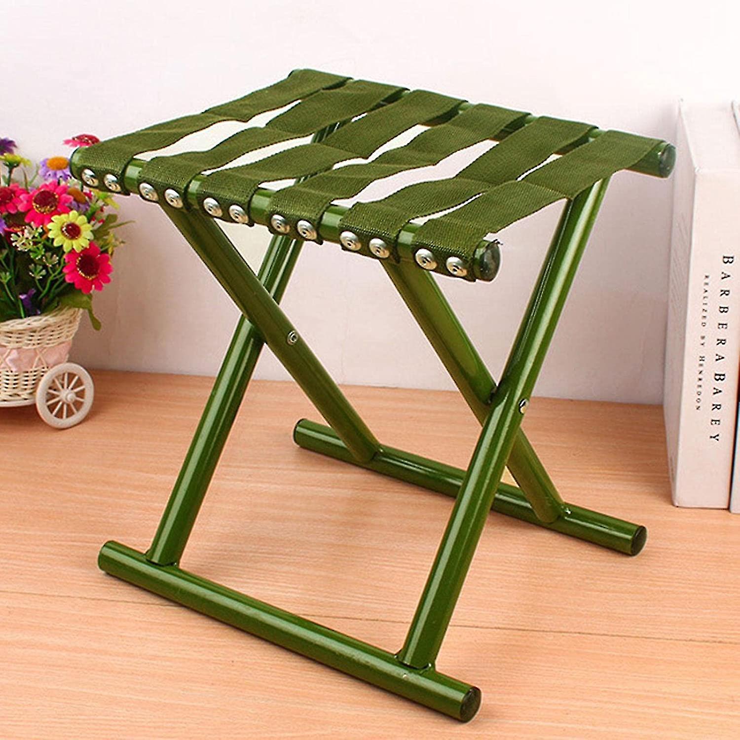 Portable Folding Stool,foldable Outdoor Camping Stool Lightweight Steel ...