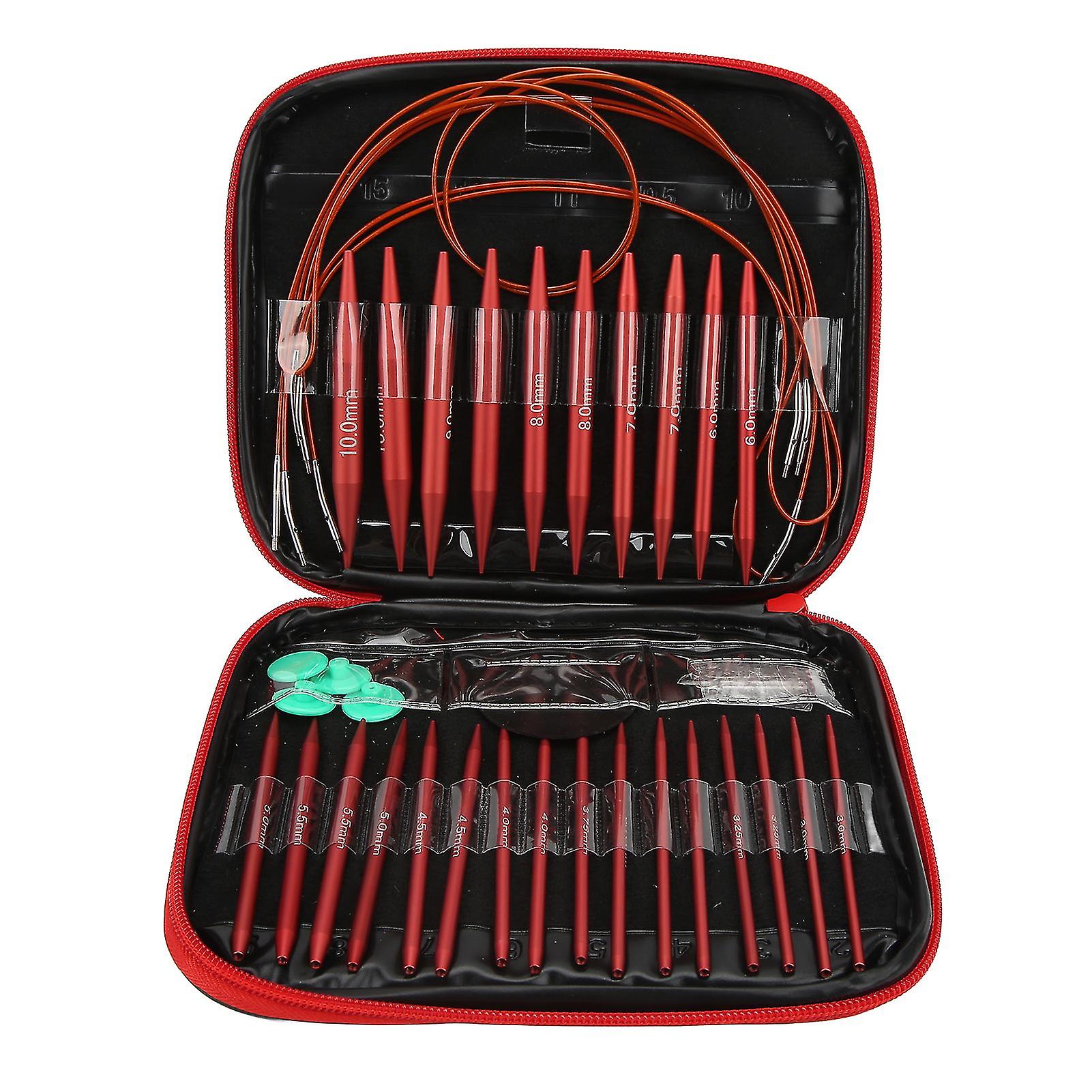 Knitting needles set various sizes available detachable circular ...