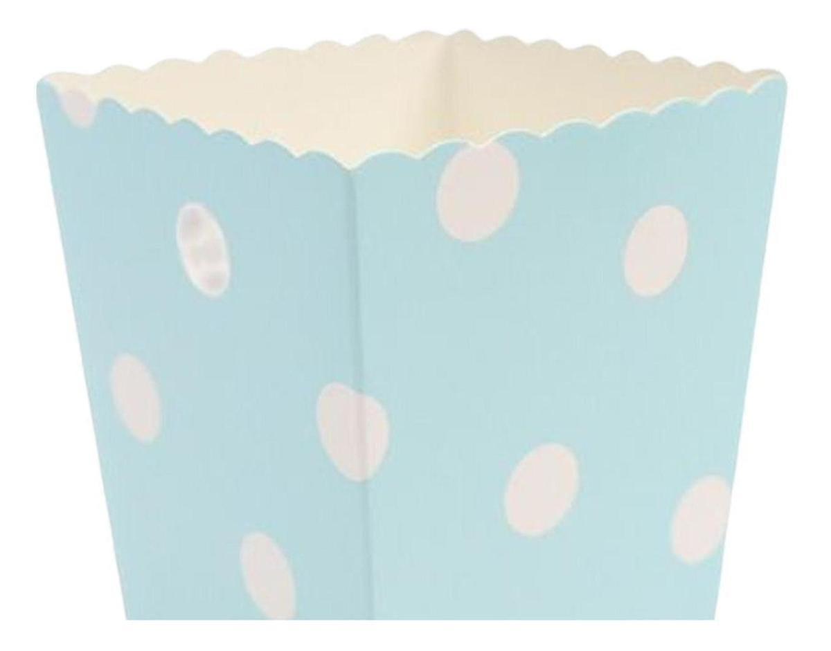 Blue Dot Disposable Popcorn Containers.disposable Popcorn Boxes Chicken ...