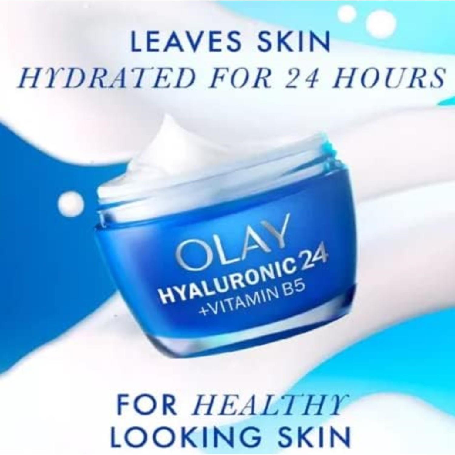 Olay Day Gel Moisturiser Regenerist Hyaluronic24 + Vitamin B5 24H ...