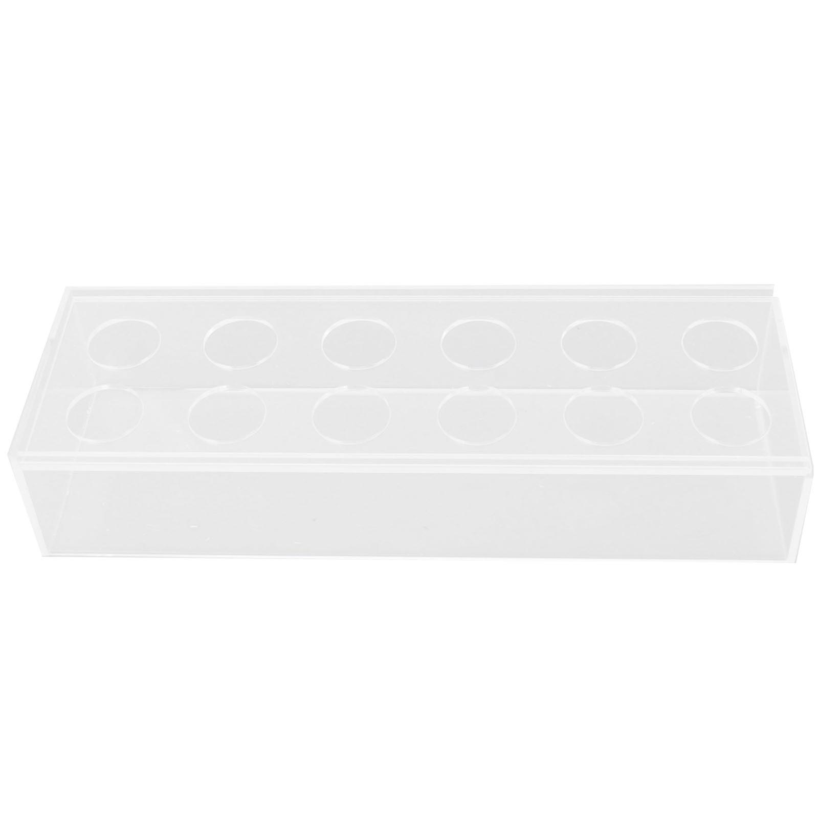 Acrylic Rectangular Flower Vase Long Clear Floral Centerpiece with 12 ...