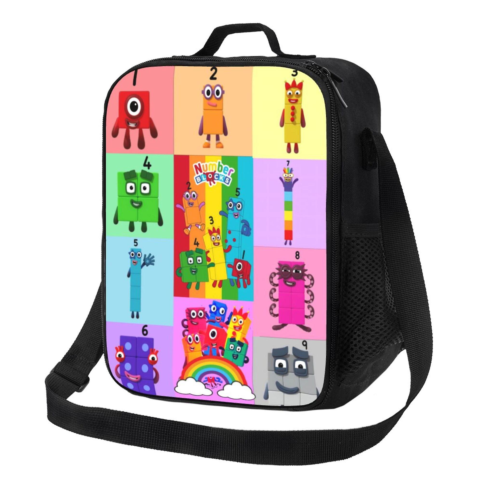 Numberblocks Lunch Bag Lunch Box Lightweight Durable Lunch Tote Bag ...