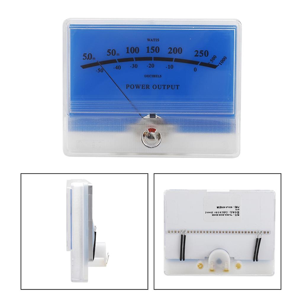 VU Meter dB Meter Power Meter Warm Adjustable Blue Backlight 12V-16V ...
