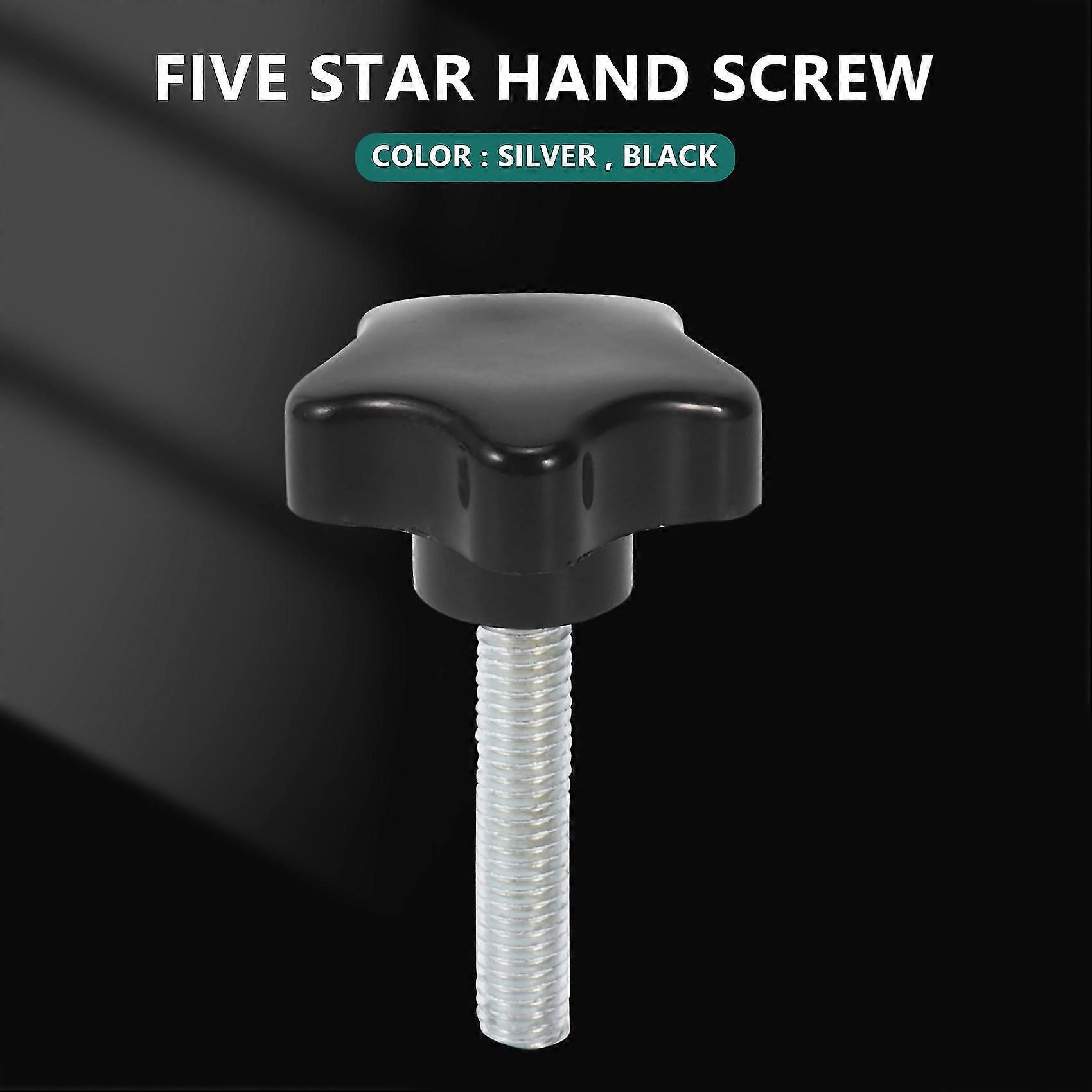 M8 x 40mm Screws Star head Wing screw Clamp knob handle black | Fruugo UK