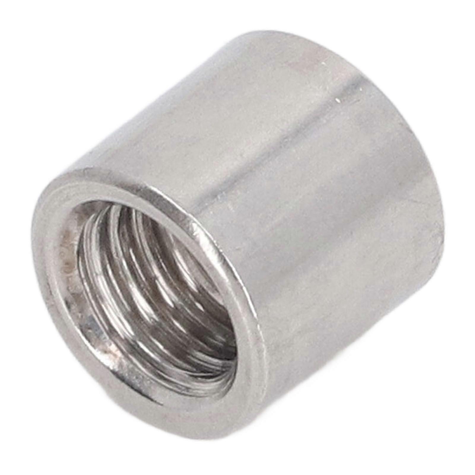 10 Pcs Round Connector Nut M10x1.5 14 L13mm Threaded Sleeve Rod 304 ...