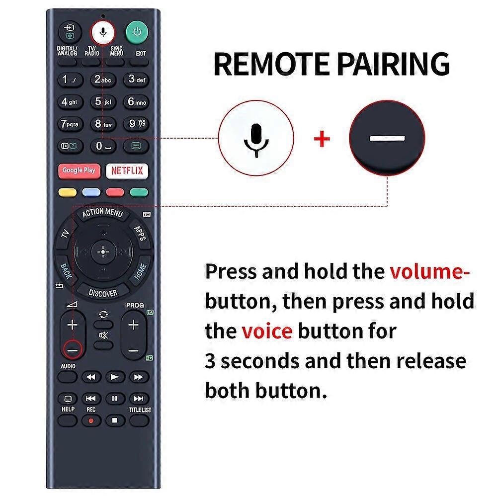 For Sony Voice TV Remote Control RMF-TX300E RMF-TX200P TX200E TX200A ...
