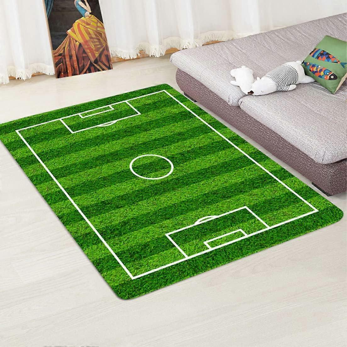 Football Field Carpet, Football Field Mat, Soccer Field Carpet Flannel ...