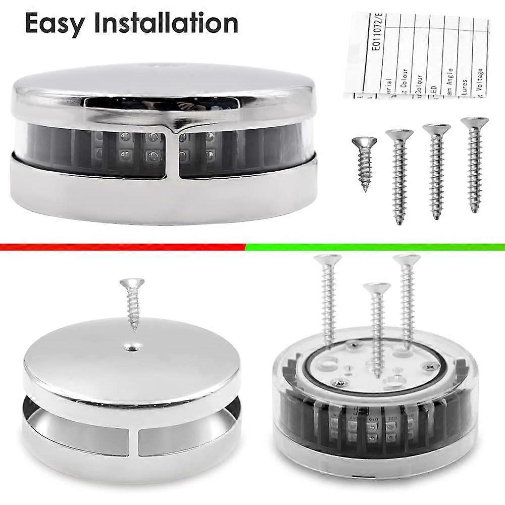Boat Light Bi-Color Bow Light LED Navigation Lights Red & Green ...
