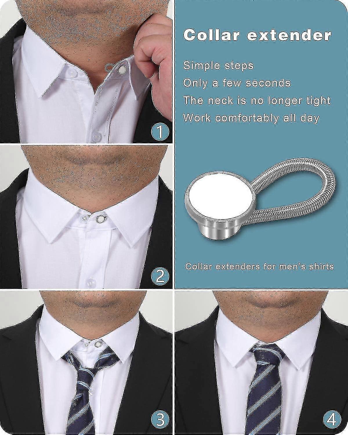 18pcs Shirt Collar Button Extender: Neck Button Extender For Mens Dress ...