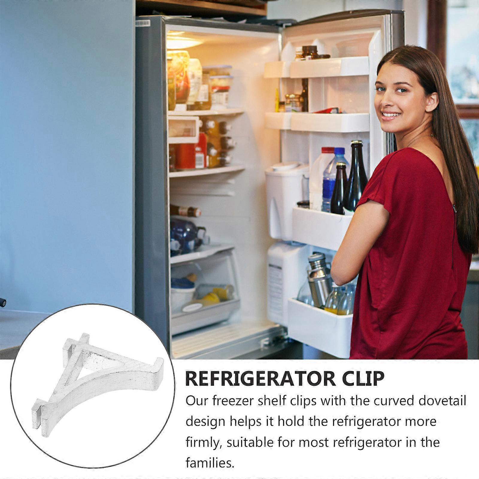 10pcs Freezer Shelf Clips Cooler Shelf Brace Clips Refrigerator Support ...