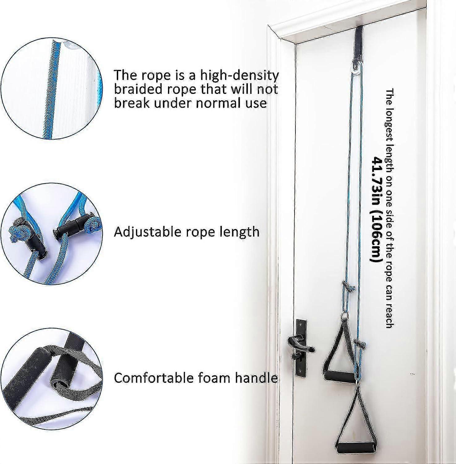 Shoulder Pulley Over The Door Physical Therapy System, Exercise Pulley ...