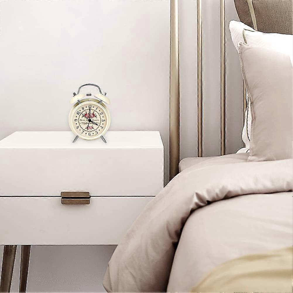 Silent Morning Alarm Clock, Vintage Retro Alarm Clock Night Light Loud ...