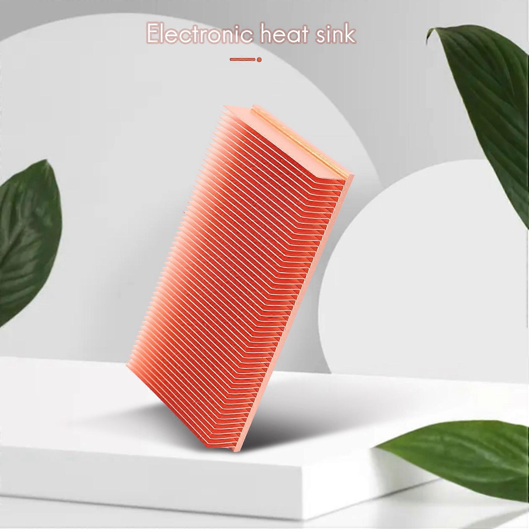 Pure Copper Heatsink 100X50X15mm Skiving Fin Heat Sink Radiator for ...