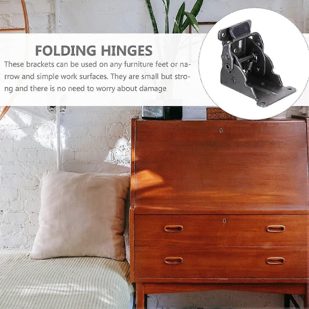 Shelving Brackets 4PCS 90 Degree self Locking Hinges for Table Legs ...