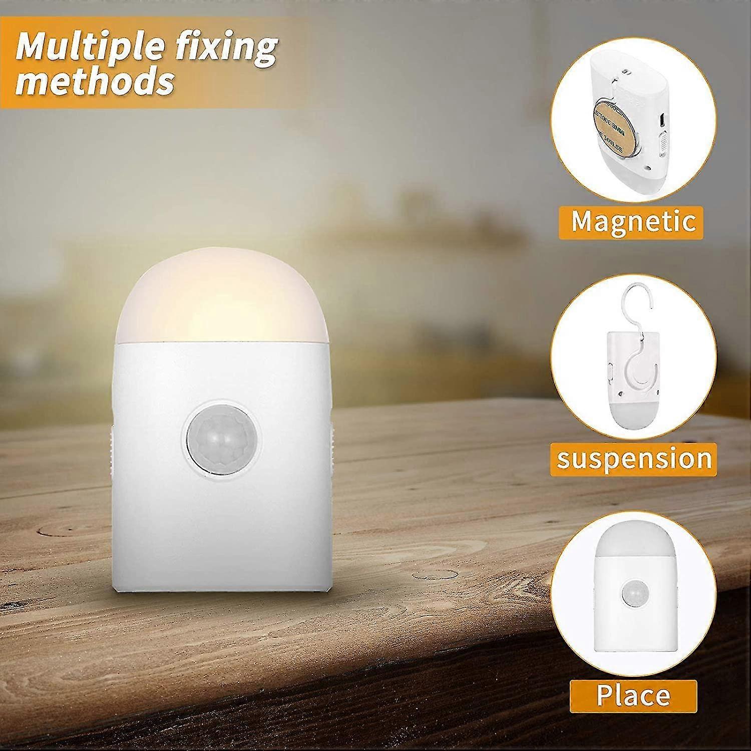 Led Night Light With Motion Sensor, Usb Rechargeable,light Sensor Night ...