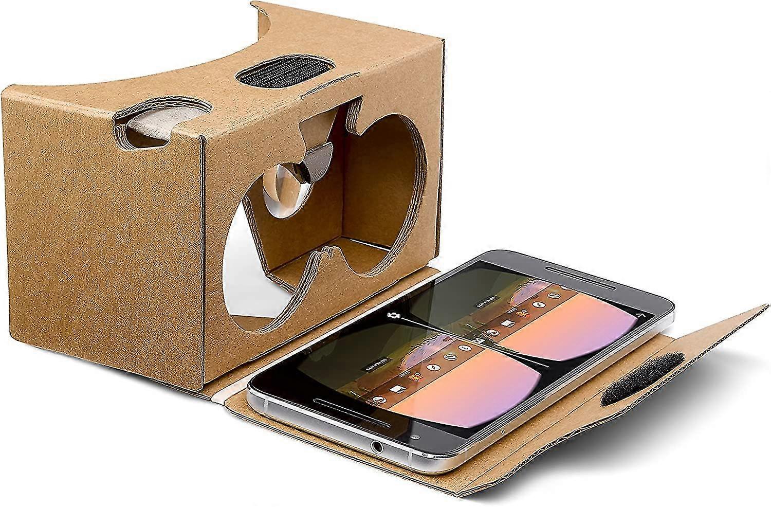 Vr Second Generation Cardboard New Google Carton Vr Virtual Reality 3d ...