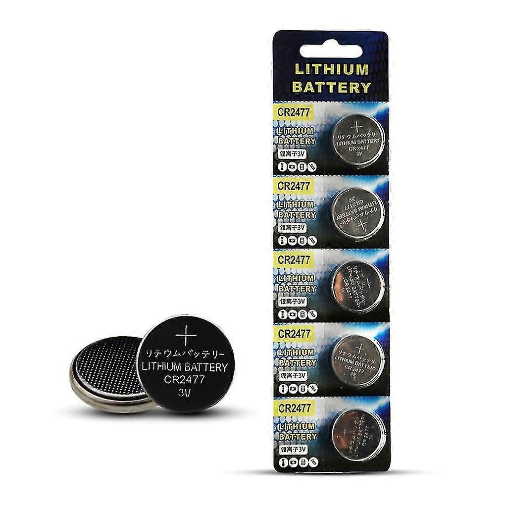 5pcs Cr2477 Button Cell Batteries 3v Lithium Batteries Cr 2477 For ...