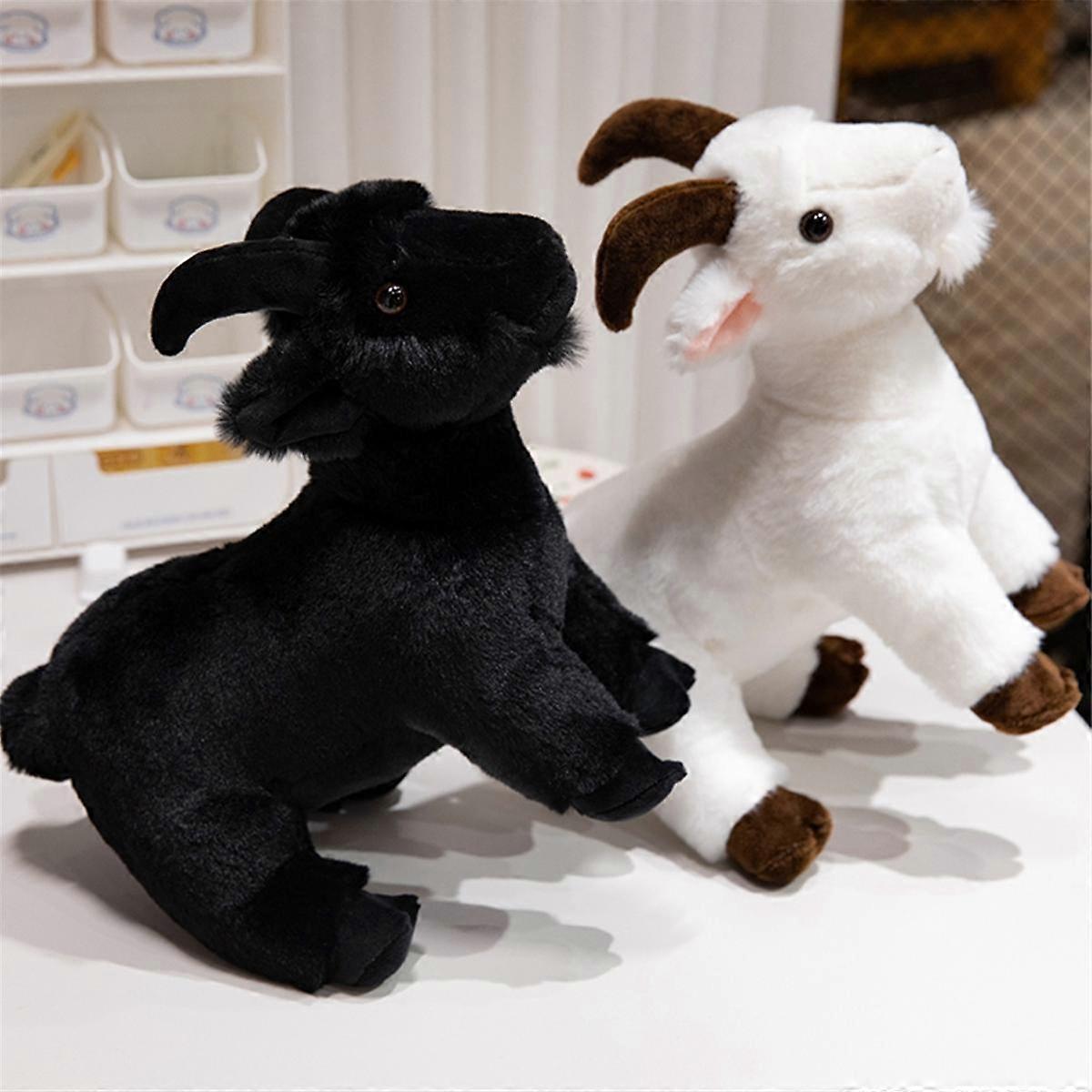 Ranch Animal Series Soft Cute Simulation Goat Mountain Lifelike Plush ...
