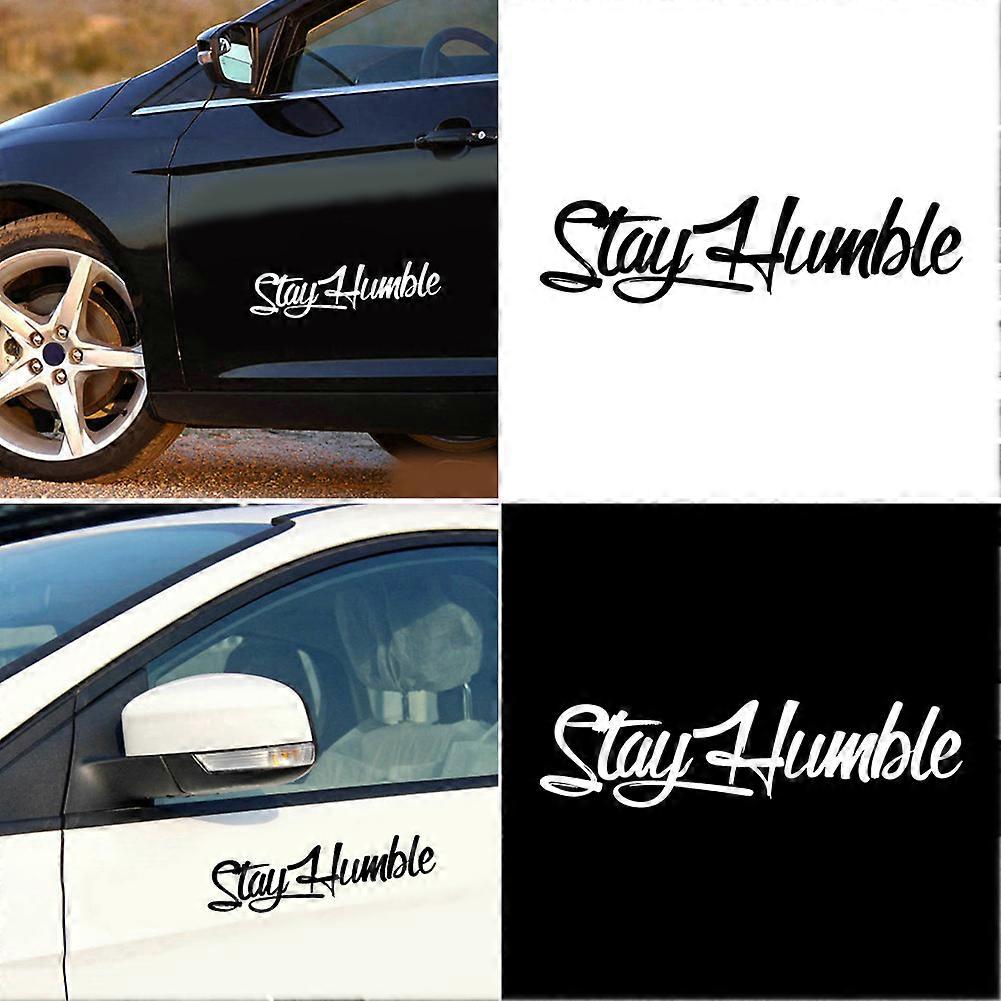 Stay Humble Sticker Racing Car Body Window PET Decal Simple Letter ...
