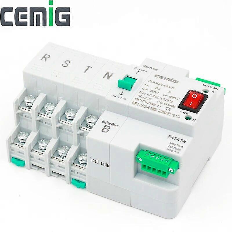 ATS Dual-Power Automatic Transfer Switch SMGQ2-63/4P Circuit Breaker ...