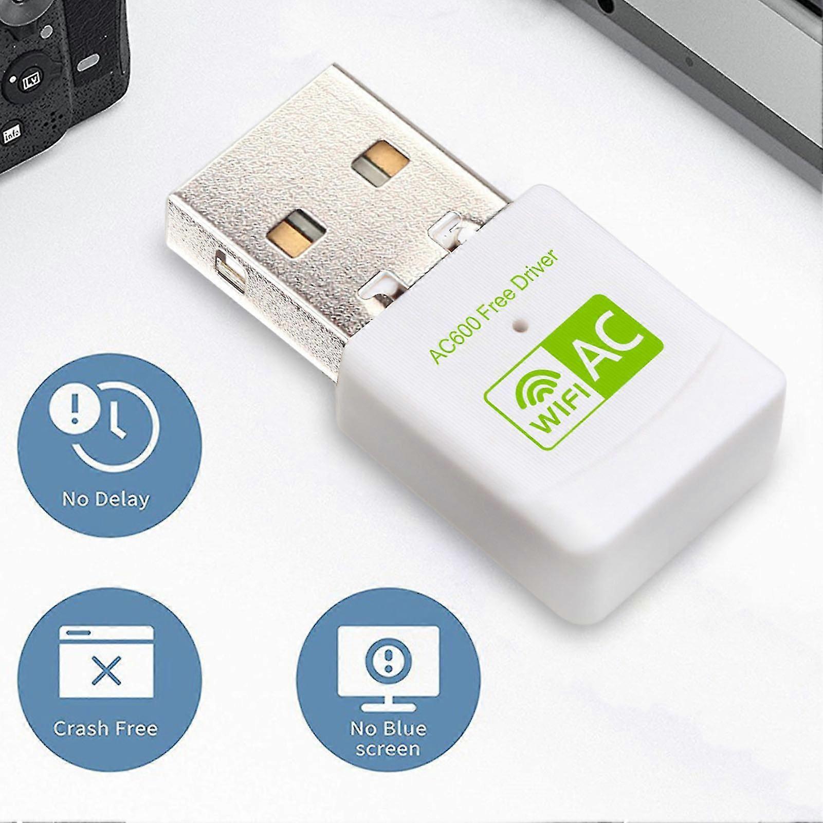 Wireless Network Adapter WiFi Receiver Dual Band 2.4G/5G Drive-free ...