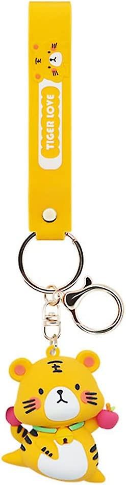 Boys Men Girls Women Creative Pvc Tiger Keychain Tiger New Year Gift ...