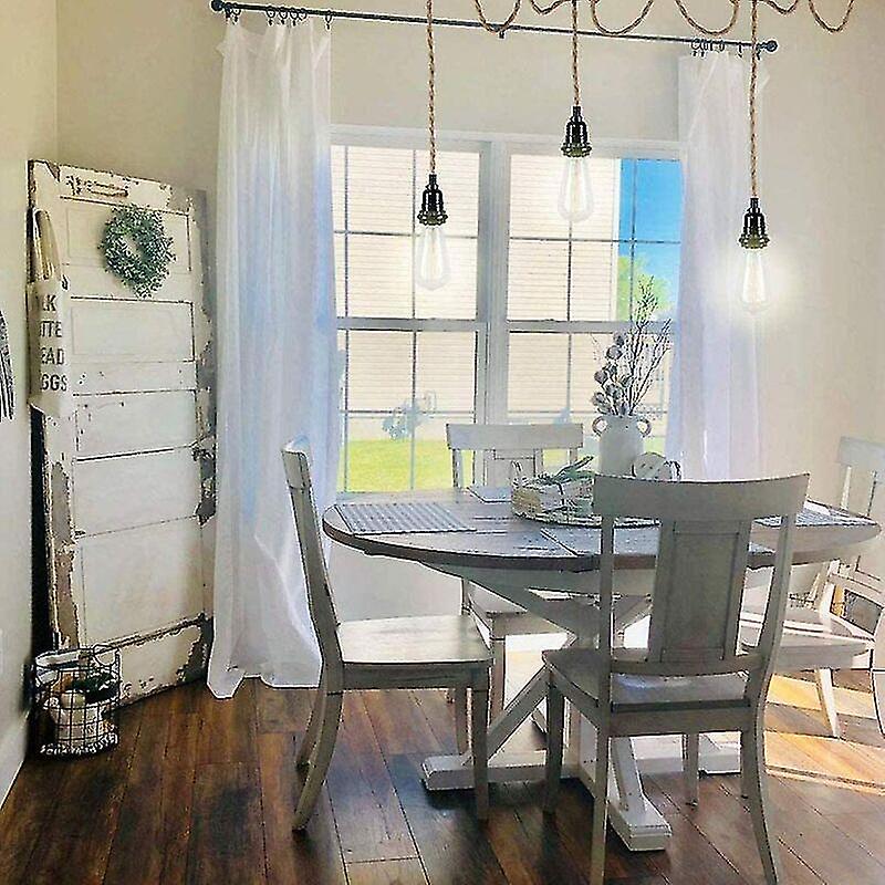 Diy pendel lys med hamp reb, tekstilkabel, hængelampe 3e27 med afbryder ...