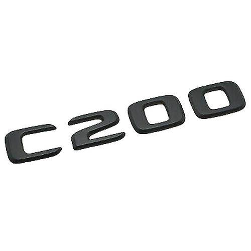 Matt black c200 car letter number rear trunk boot badge emblem for ...