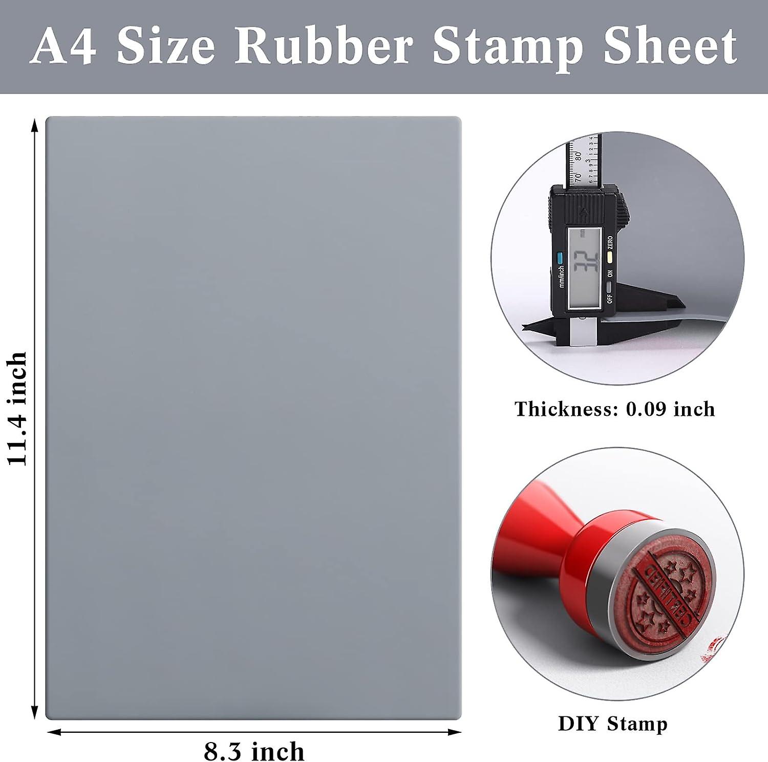 Rubber Stamp Sheets for Laser Engraving Machine, A4 Rubber Stamp Sheets ...