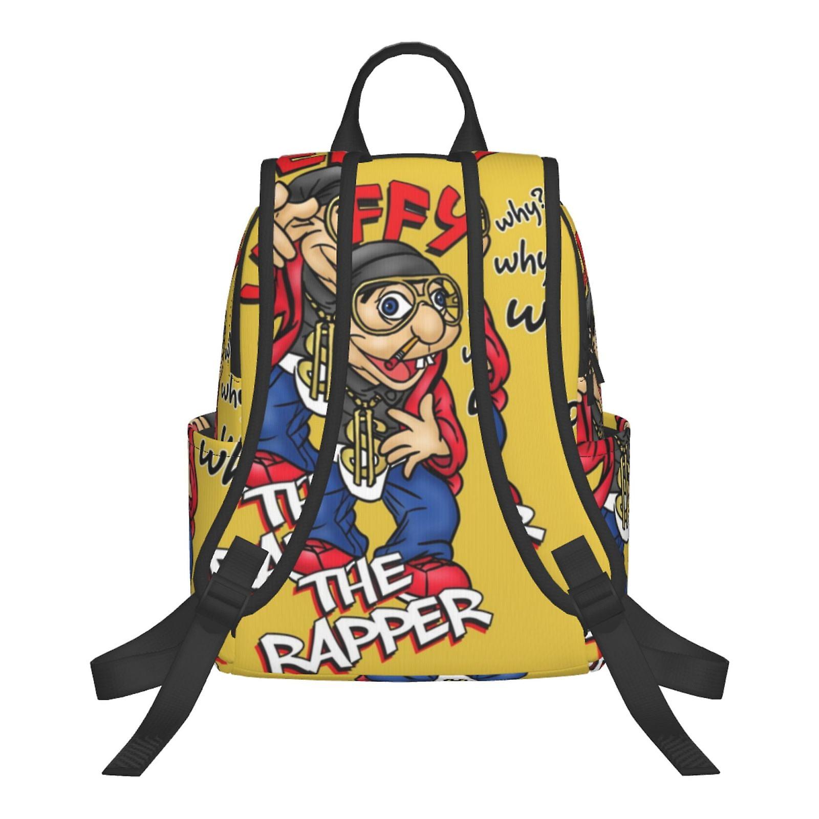 Rapper Jeffy Puppet Lightweight Backpack Student Bookbag School Bag ...