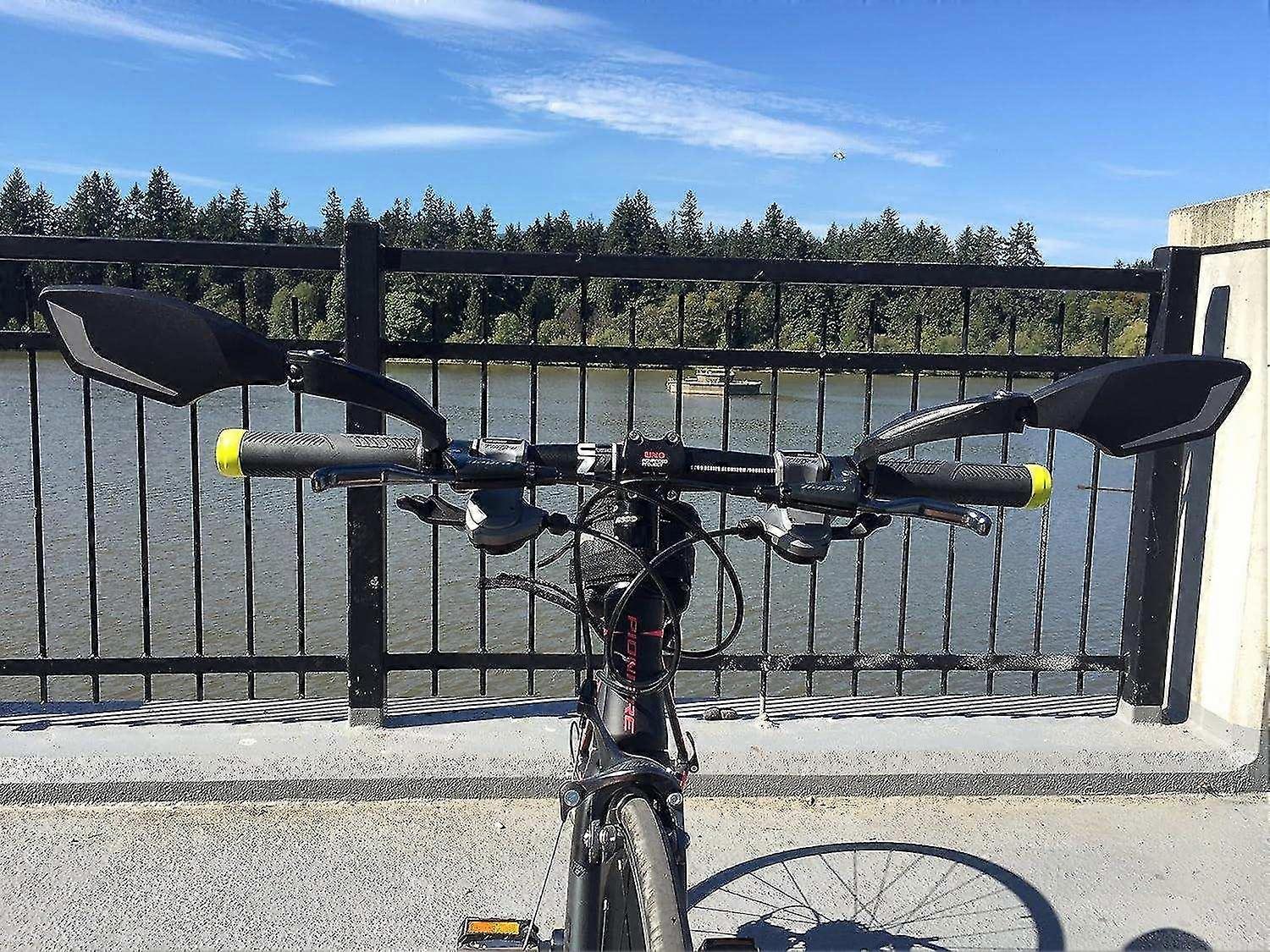 New Handlebar Bike Mirror, Safe Crystal Clear Glass Mirror, Rearview ...