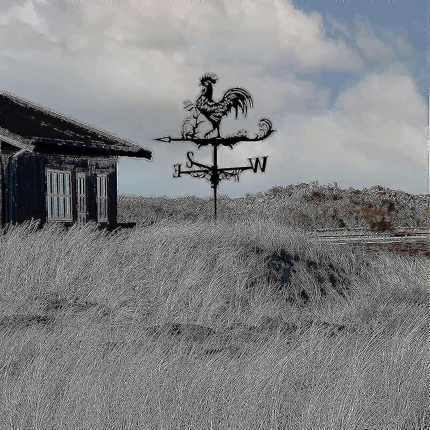 Metal Weathervane Outdoor Stainless Steel Weather Vane Yard Wind Vane ...