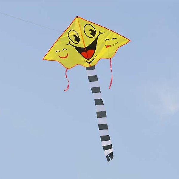 Smiling Face Kite Two Patterns Cartoon Kite Sports Beach Kite For Kids ...