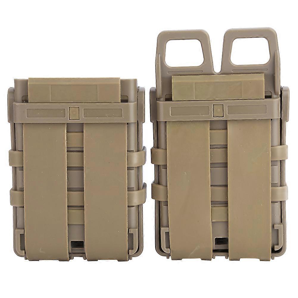ABS Fast Double Magazine Pouch Molle Strike System For 5.56 Mags (tan ...