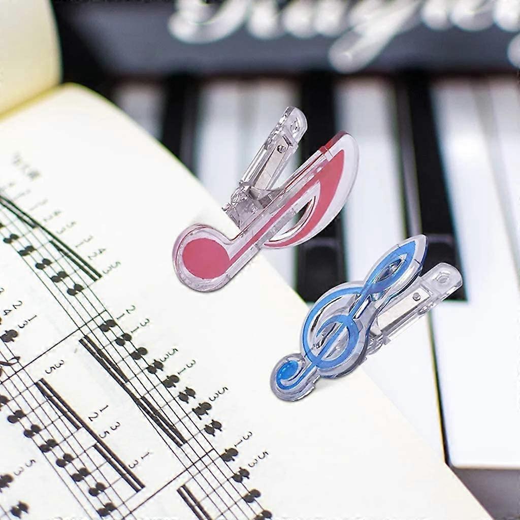 10 Pack Music Note Clips Music Clips Page Holder Plastic Sheet Clips ...
