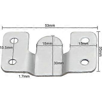 Flush Concealed Mount Bracket, 12pcs Stainless Steel headboard Brackets ...