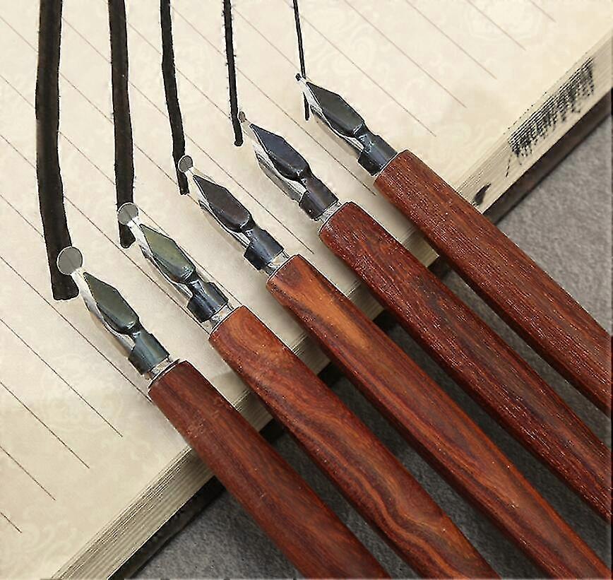 Calligraphy Pens Set -wooden Dip Pen Handcrafted Calligraphy Set 5 Pcs ...