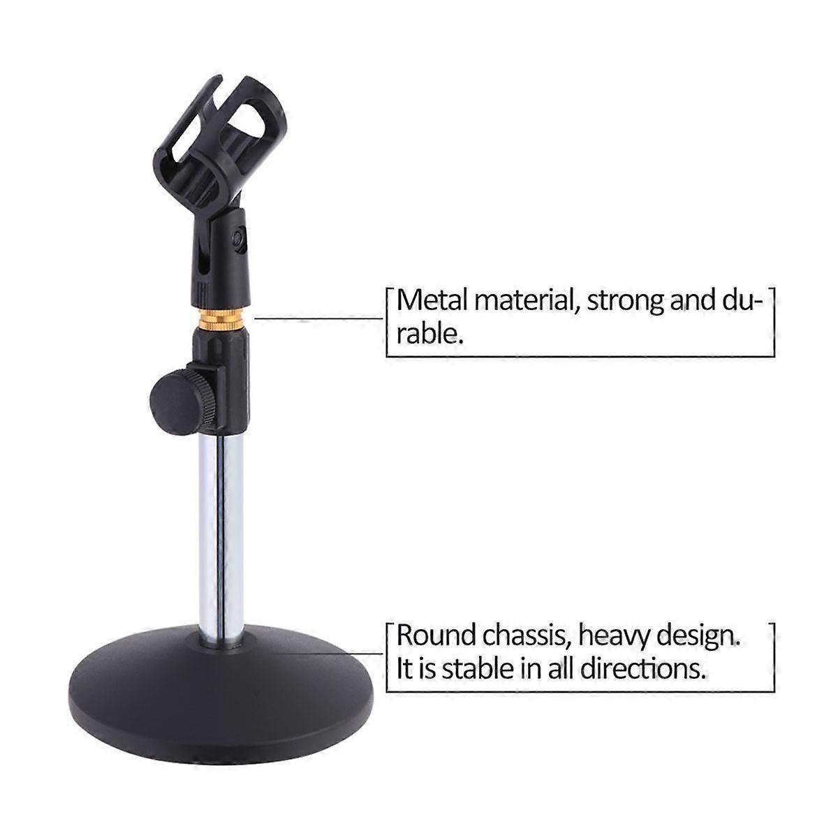 Professional Stage Microphone Pedestal Feet Stand Adjustable Desk ...
