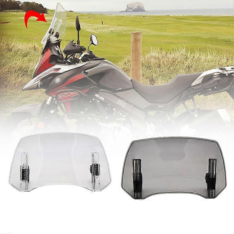 Universal Motorcycle Sport Windshield Viser Visor Deflector WindScreen ...